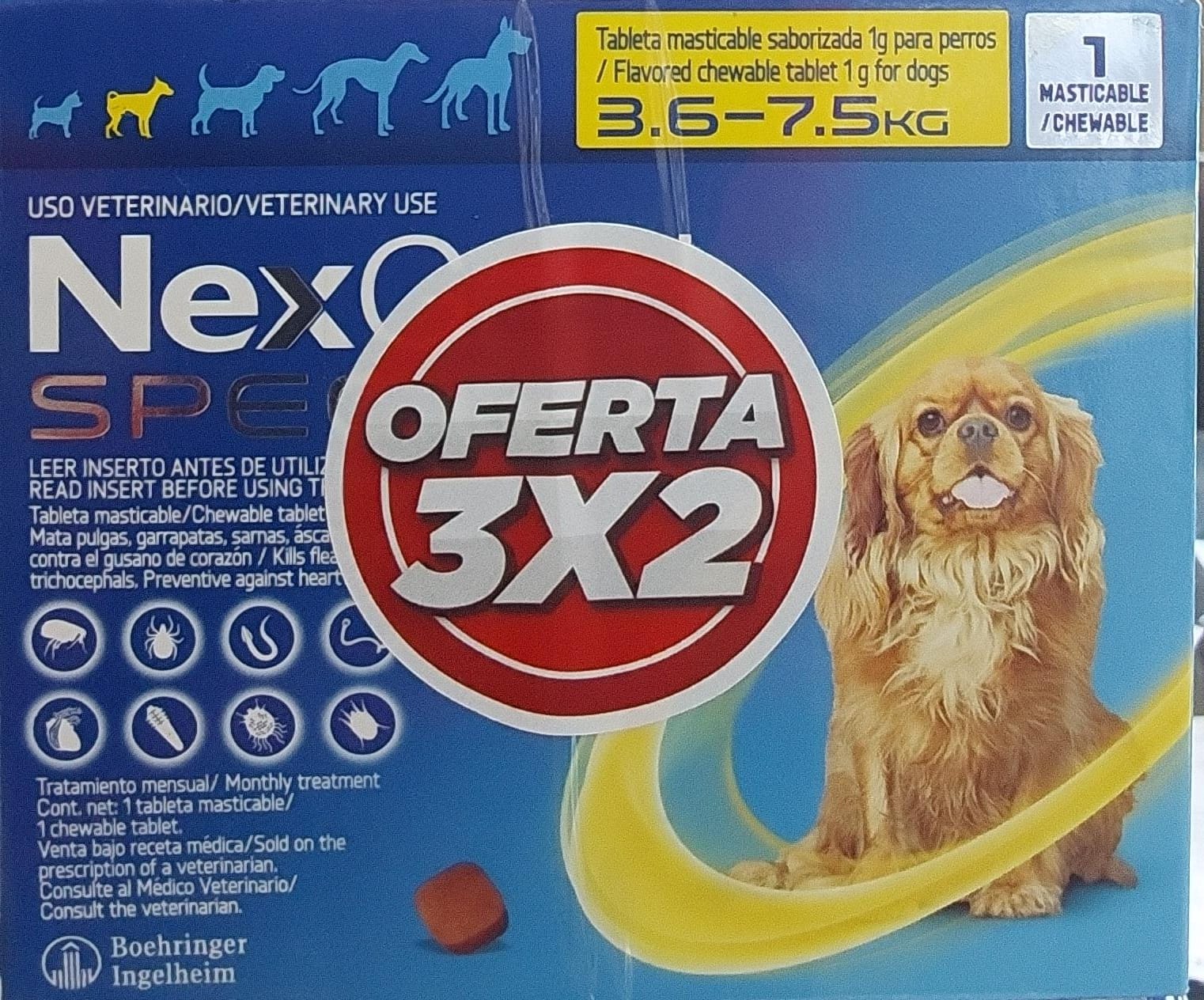 Trio NexGard Spectra 3.6-7.5kg - AgRo PomPets